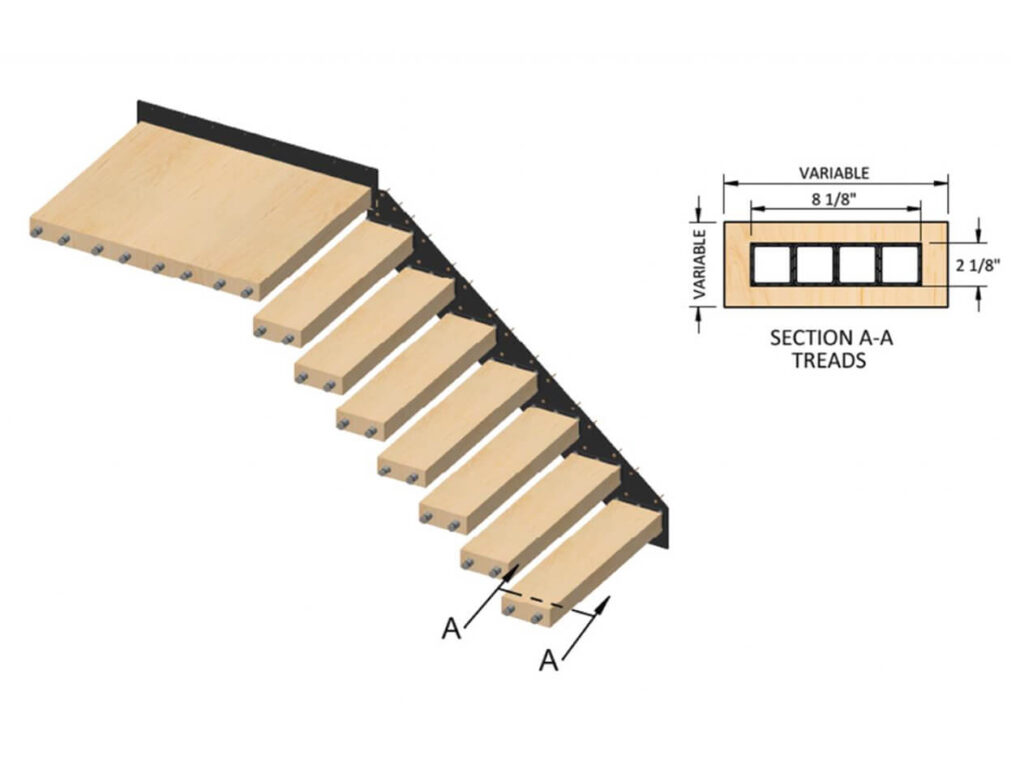 CHICAGO COUNTER LEVER STAIRS - STAIRS4U